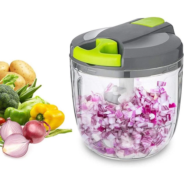 HAND FOOD SHREDDER,ONIONS Chopper Manual Food Chopper Pull String Pull ...