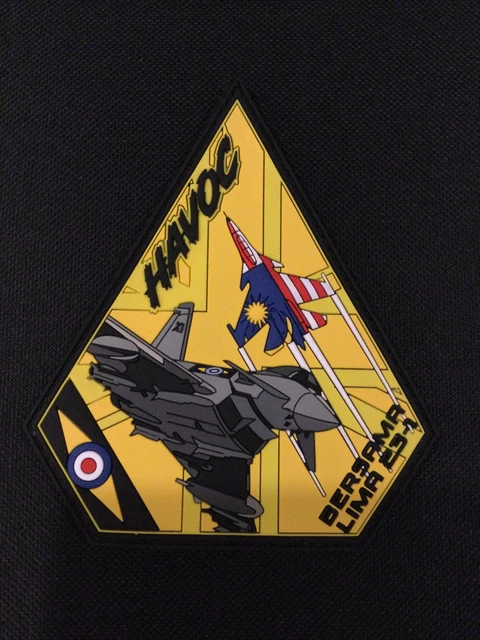 RAF TYPHOON SQN Patch - 11 Sqn Bersama Lima “ Havoc” £15.00 - PicClick UK