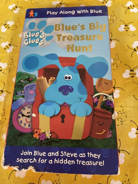 BLUE’S CLUES BLUE'S Big Treasure Hunt VHS 1999 Nick Jr Steve ...