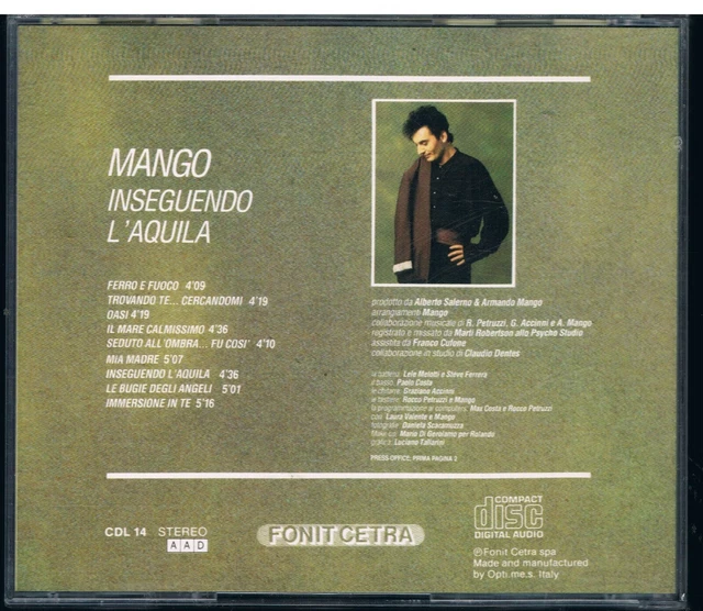 Mango Inseguendo L Aquila Cd F C No Barcode Eur 28 00 Picclick Fr