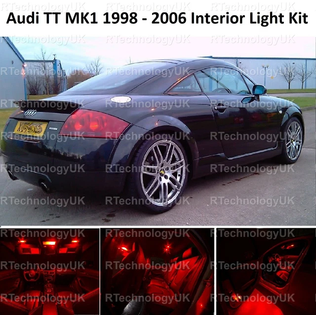 RED PREMIUM AUDI Tt Mk1 8N3 1998-2006 Led Interior Upgrade Kit Set ...