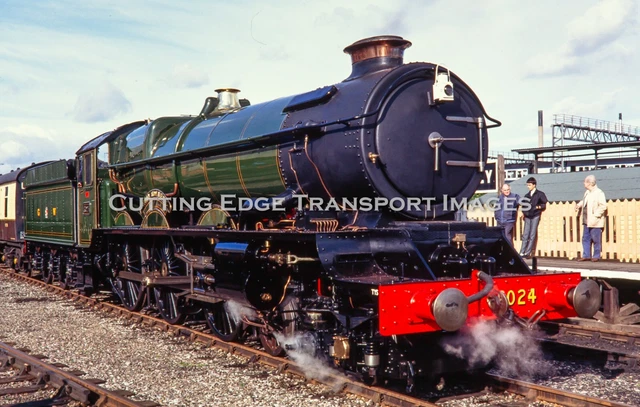 ORIGINAL RAILWAY SLIDE: King 6024 at Tyseley 14/10/1989 22/233/312 £1. ...