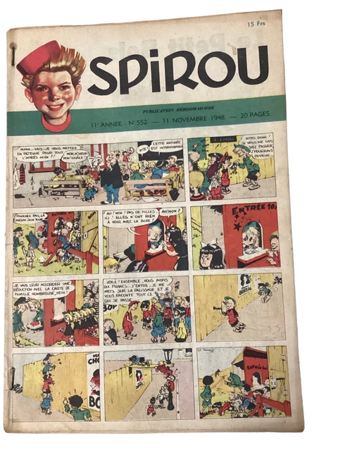 ANCIENNE REVUE SPIROU Vintage Bande Dessinée Livre Pas Lucky Luke Astérix 1948 EUR 4,00 ...
