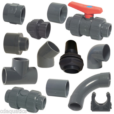 PVC IMPERIAL SOLVENT Weld Pressure Pipe Fittings 3/4" To 4" For Ponds £ ...