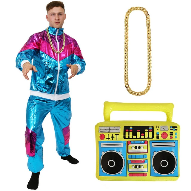 SHELL SUIT COSTUME 80'S Chav Chain Scouse 1980'S Track Suit Stag Do ...