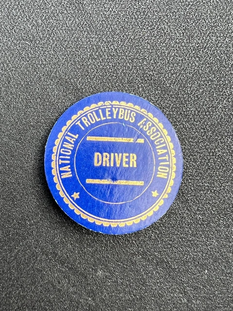 NATIONAL TROLLEYBUS ASSOCIATION Driver Bus Hat Cap Jacket Uniform Badge ...