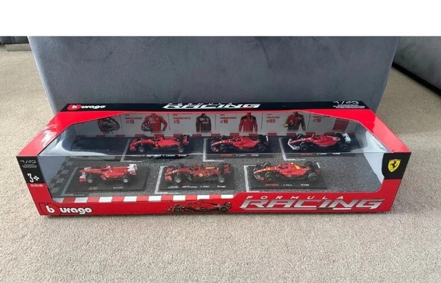 BURAGO FERRARI RACING F1 FORMULA 1 SET X 6 CARS 1/43 scale models (BNIB ...