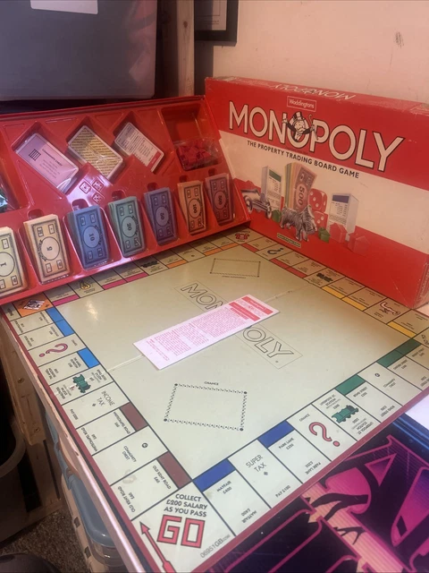 MONOPOLY BOARD GAME Waddingtons property trading game 1995 Classic Game Vintage £14.23 - PicClick UK