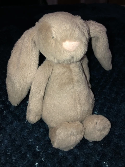 JELLYCAT BASHFUL LIGHT Grey Baby Rabbit Bunny Plush Animal Toy Small £5 ...