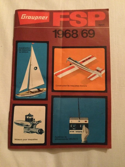 CATALOGUE GRAUPNER FSP 1968/69 Modélisme Avion Bateaux Ancien Vintage ...