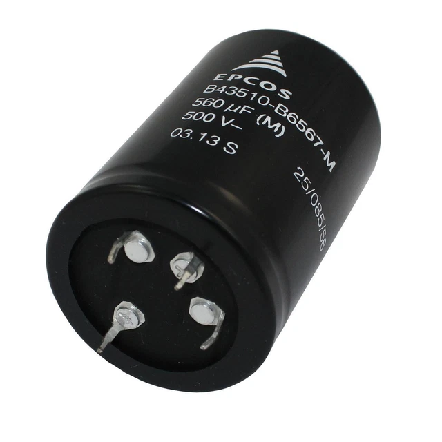 4-PIN ELECTROLYTIC CAPACITOR Radial 560µF 500V 85°C B43510B6567MS1 ...