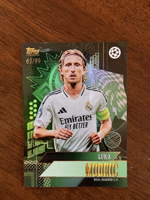 LUKA MODRIC 2024-25 Topps Gold Refractor /99 Real Madrid C.F. £7.48 ...