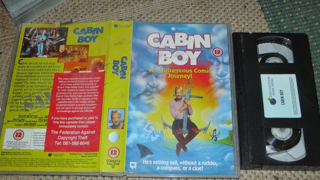 CABIN BOY VHS Video Big Box Timecode Sample Dealer Tape Touchstone £5. ...