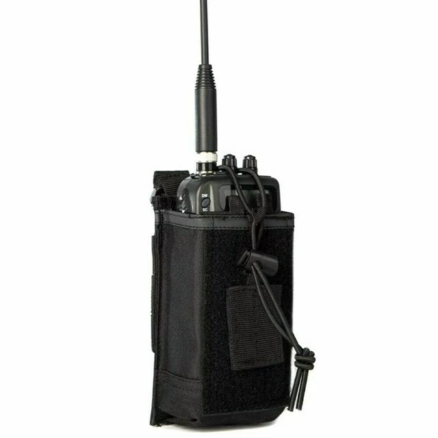 MILITARY TACTICAL MOLLE Radio Holster Portable Walkie Talkie Holder ...