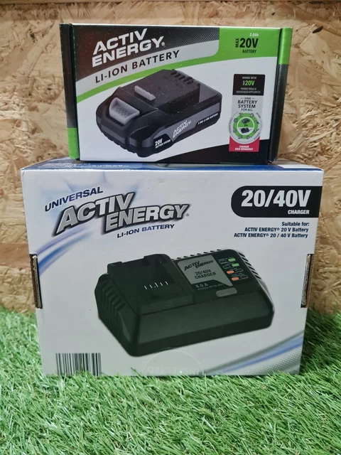 FERREX ACTIV ENERGY 20v 2Ah Battery + 20V/40V Li-ion Charger NEW ...