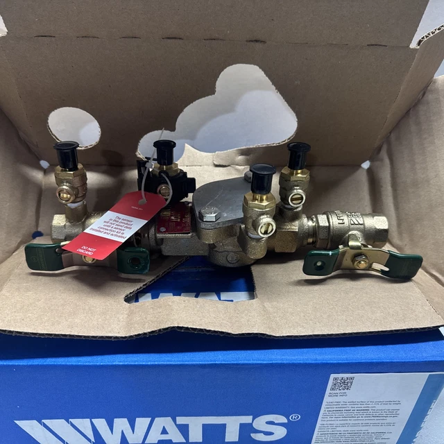 WATTS 1/2 IN Double Check Valve Assembly-Lead Free-LF007-QT-FZ New In ...