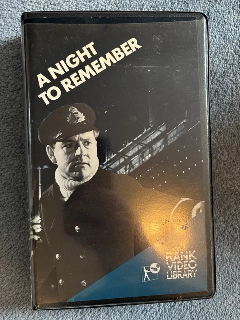 PRE CERT VHS Video Tape Excellent Condition A Night To Remember On Rank ...