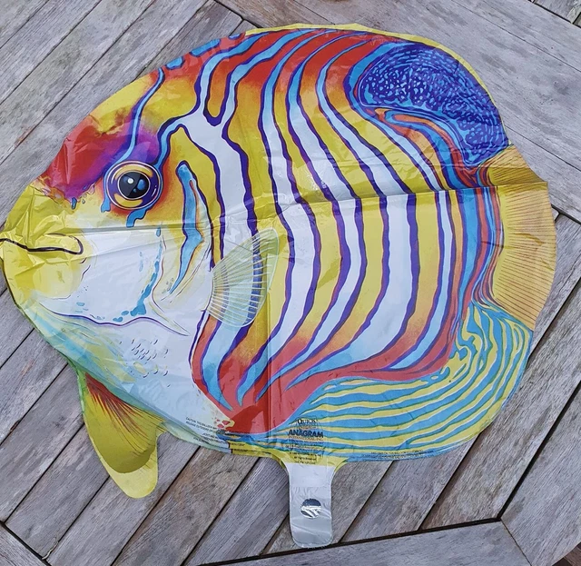 FISH FOIL BALLOON x 2 - SECONDS - Requires Helium £4.00 - PicClick UK