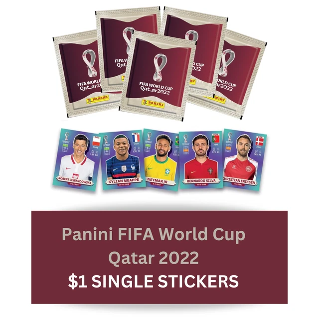 PANINI FIFA WORLD Cup Qatar 2022 Sticker Collection - SINGLE STICKERS ($1 each) $1.00 - PicClick AU