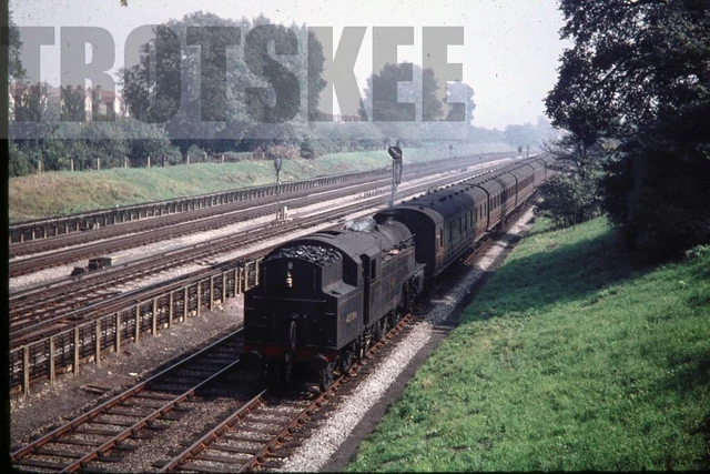 35MM SLIDE BR British Railways Steam Loco 42086 Class 4P Willesden 1961 ...