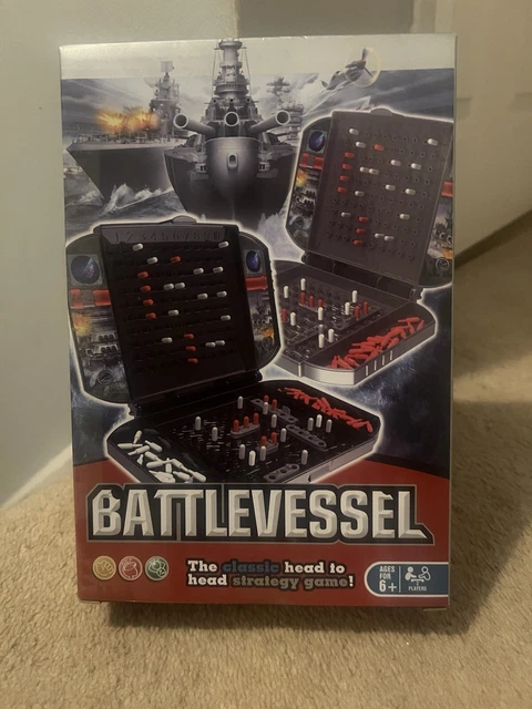 ‘NEW’ BATTLEVESSEL BATTLESHIP Strategy Game Board Game Kids Adults £5. ...