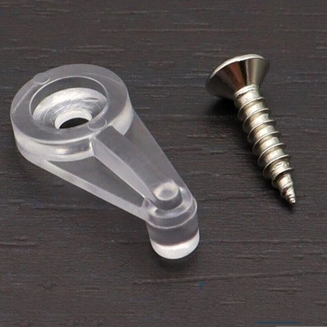 GLASS RETAINER CLIPS Kit, 25mm Plastic Mirrors Holder 5mm Glass with ...