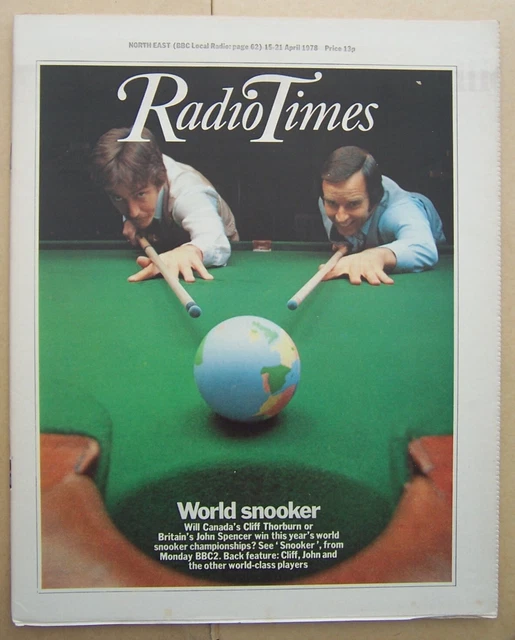 RADIO TIMES/1978/WORLD SNOOKER/STUART Hall/Vladimir Ashkenazy/Ray ...