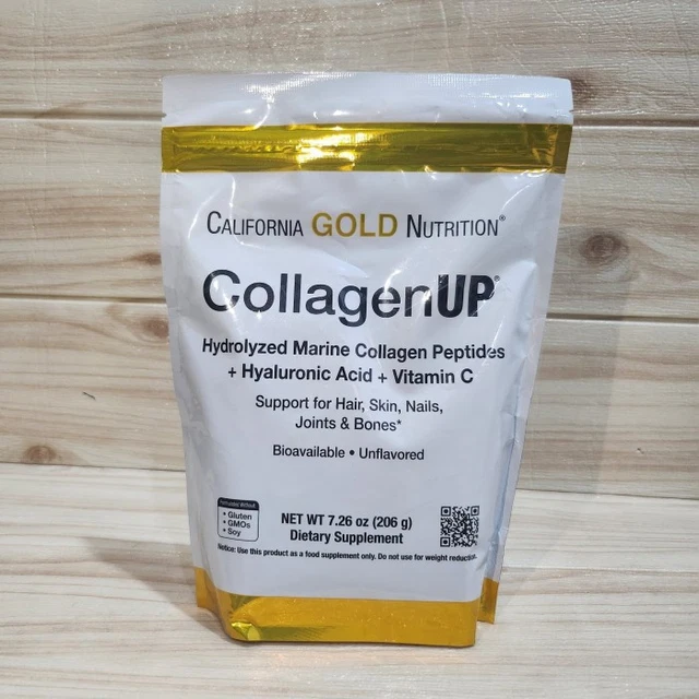 CALIFORNIA GOLD NUTRITION CollagenUP Marine Collagen Hyaluronic Acid ...