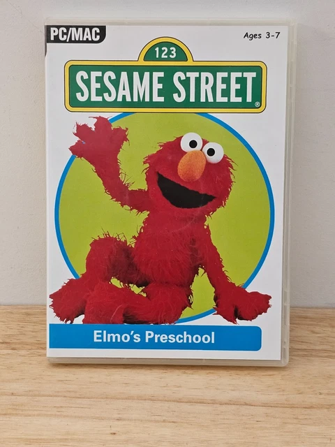 SESAME STREET ELMO'S Preschool PC MAC Video Game 2004 World of Learning ...