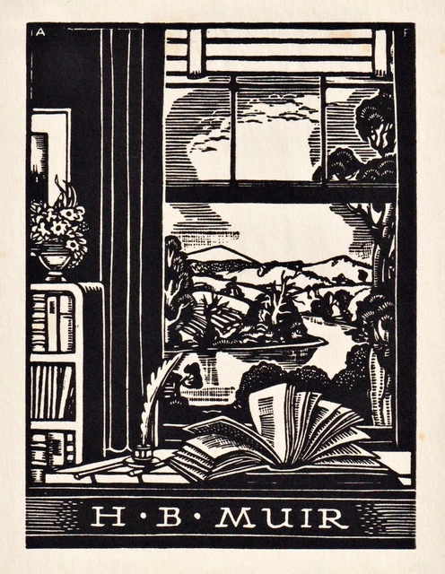 ADRIAN FEINT - Muir Australien Australia Exlibris ex-libris bookplate ...