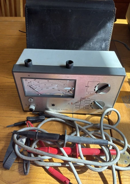 RARE VINTAGE BBC Metrawatt - Metriso 5000 - W/Case & Cables - Untested ...