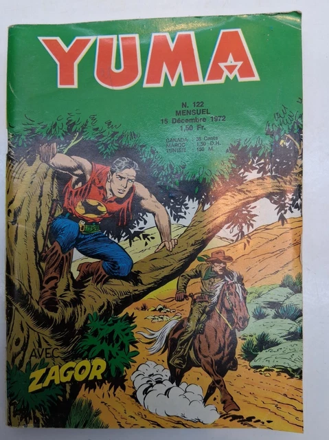 YUMA ZAGOR N° 122 15/12/1972 LUG EUR 6,00 - PicClick FR