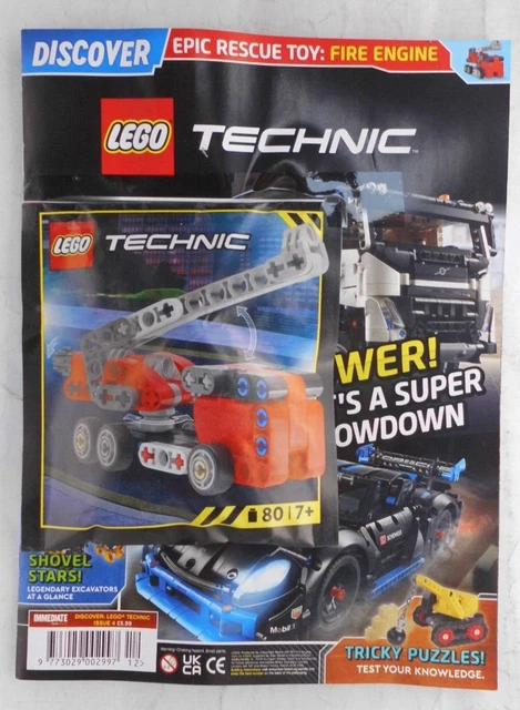LEGO DISCOVER TECHNIC magazine #4 2025 + Epic rescue Fire Engine toy £ ...