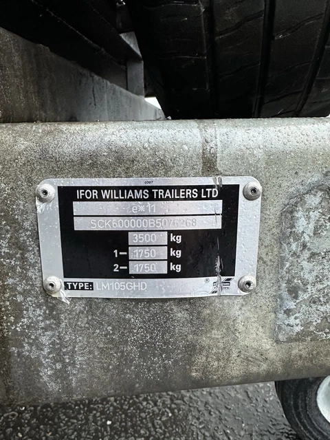 LM105 GHD 10X5.5FOOT Drop Side Ifor Williams Trailer. 3500kg £1,850.86 ...