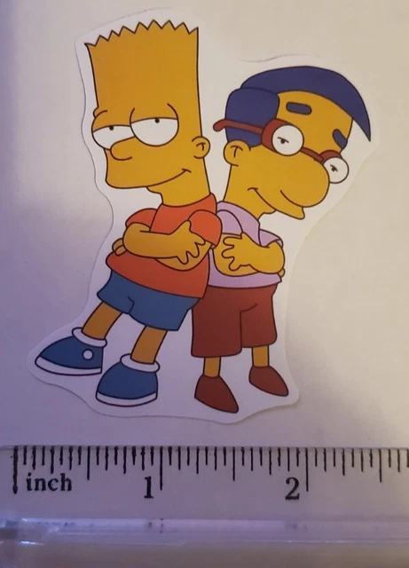 *SIMPSONS BART AND Milhouse* sticker flat rate combine shipping $1.00 ...