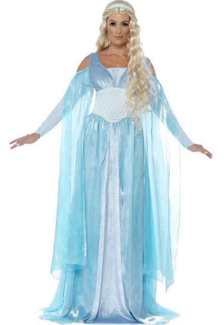 LADIES MEDIEVAL ICE Maiden Fancy Dress Costume UK 12-14 £26.00 ...