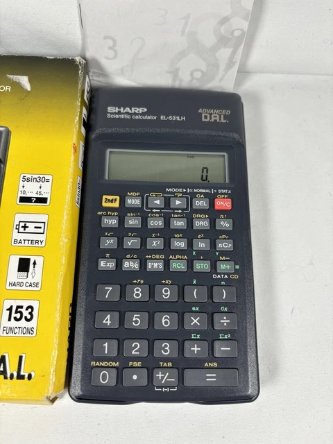 VINTAGE SHARP ADVANCED D.a.l Scientific Calculator El-531Lh Hard Flip ...