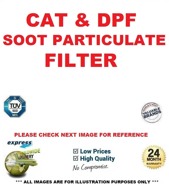 CAT & DPF SOOT PARTICULATE FILTER for FORD C-MAX II Van 2.0 TDCi 2011 ...