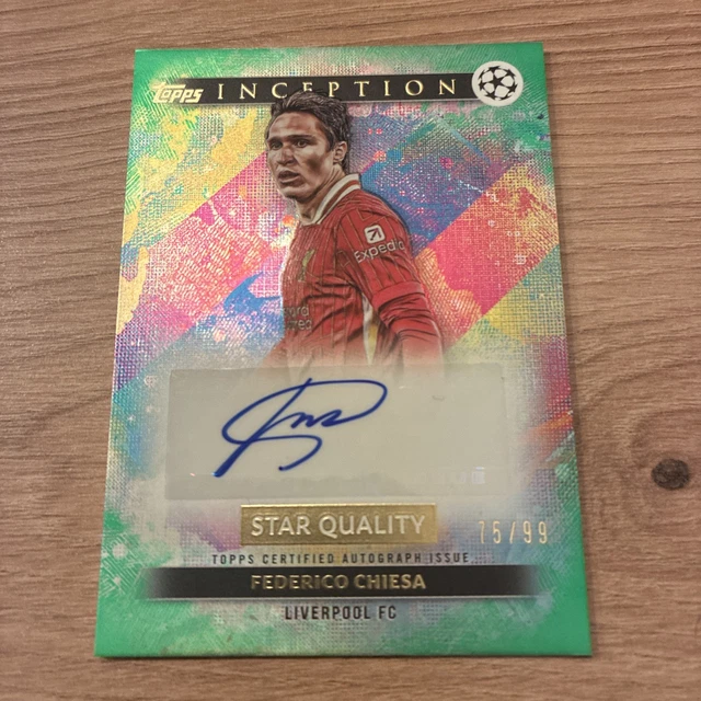 TOPPS INCEPTION 2025FEDERICO Chiesa 75/99 Auto Liverpool Fc £47.50 ...