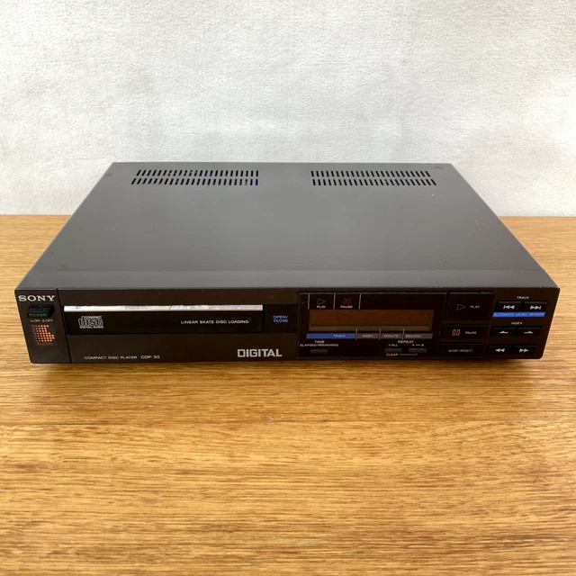 SONY CDP-30 COMPACT Disc Player CD Player Digital Linear Skate Disc ...