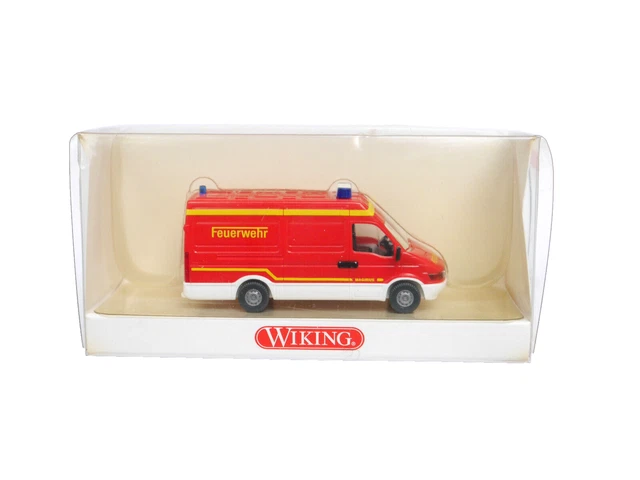 MAGIRUS IVECO DAILY Box Car Fire Engine, Wiking 608 04 1:87 H0 Original ...