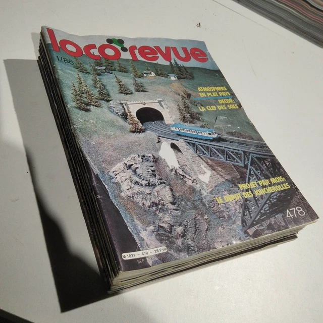LOCO REVUE - magazine modélisme ferroviaire - année complète 1986 n ...