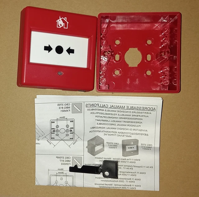 MENVIER MANUAL CALL Point MBG813 JSB FXN501 Cooper CBG370S Addressable ...