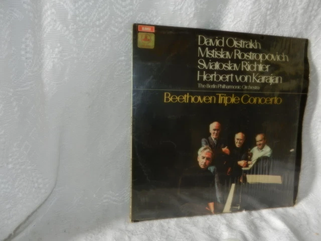 BEETHOVEN TRIPLE CONCERTO D.OISTRAKH M. ROSTROPOVICH S. RICHTER H. VON KARAJAN EUR 8,00 ...