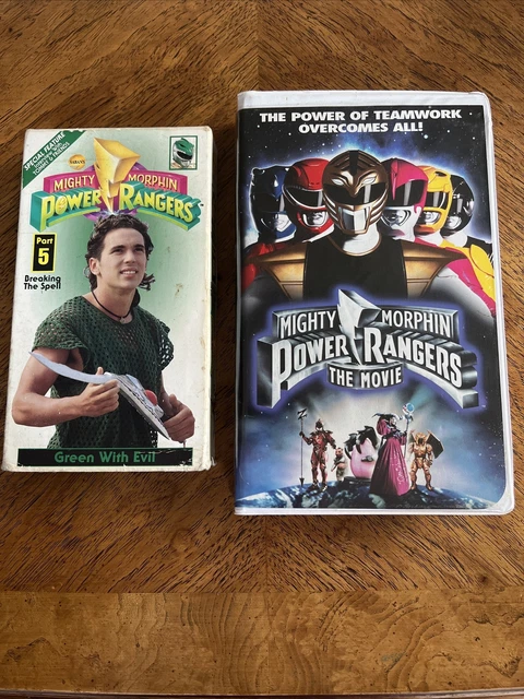 POWER RANGERS VHS bundle Green With Evil/ Mighty Morphin Power Rangers ...