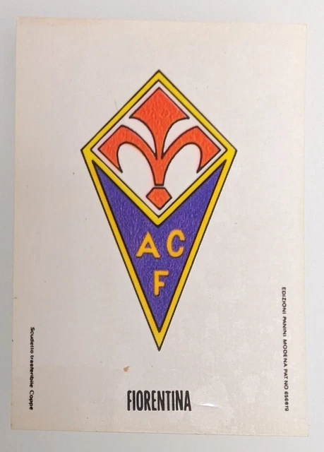 Figurina Scudetto Trasferibile Coppa Fiorentina Calciatori Panini 1968