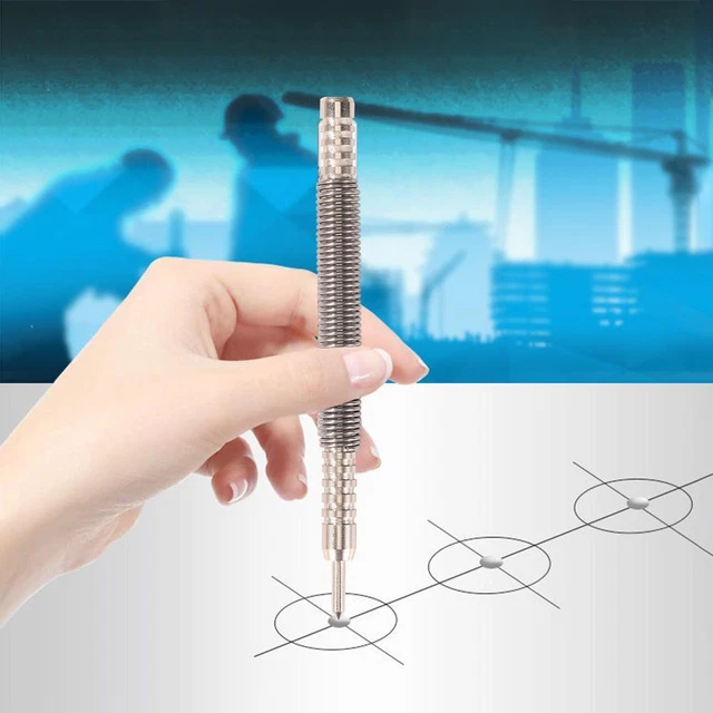 CENTER PIN PUNCH Spring Loaded Marking Starting Holes Tool Marker ...