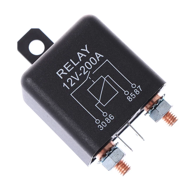 12V 200 AMP Heavy Duty Split Charge/Winch Relay for Car Van Boat 4 Pi*x ...