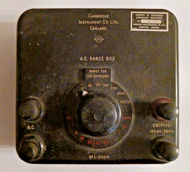 VINTAGE AC RANGE Box By Cambridge Instrument Co. England-L319519 $49.99 ...