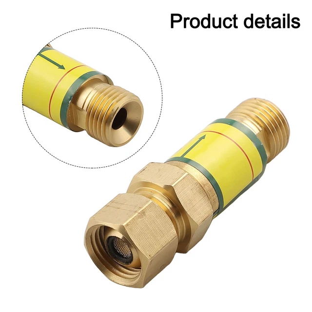 OXYGENACETYLENEMETHANE CHECK VALVE Flashback Arrestor for Home ...